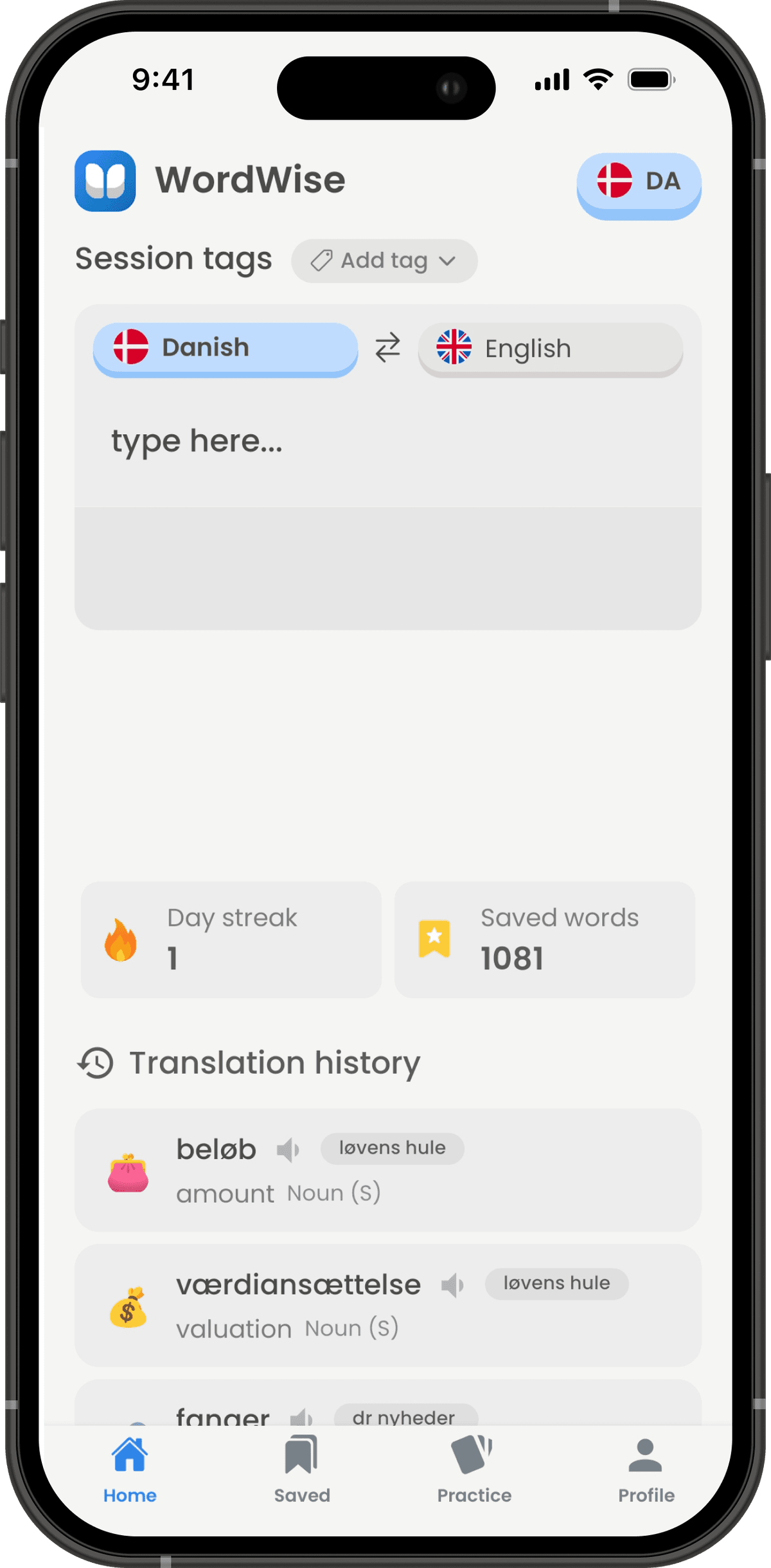 WordWise – Translate, Save & Practice Vocabulary | Language Learning App